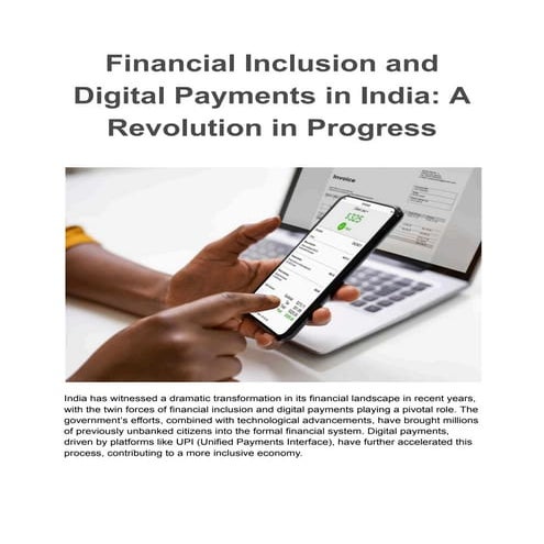 Financial Inclusion and Digital Payments in India_ A Revolution in ...
