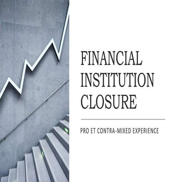 Need of Financial Institution | PPT