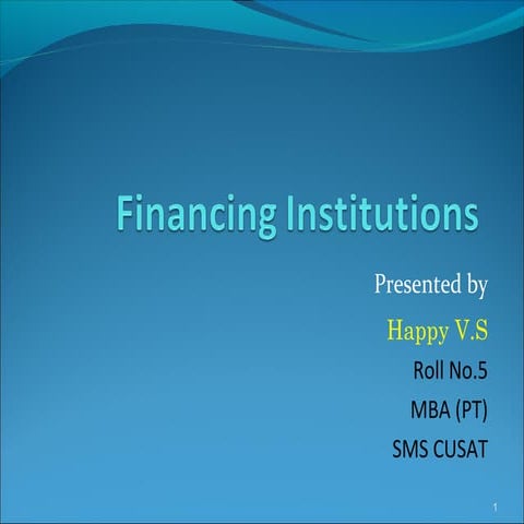 Financial institutions | PPT