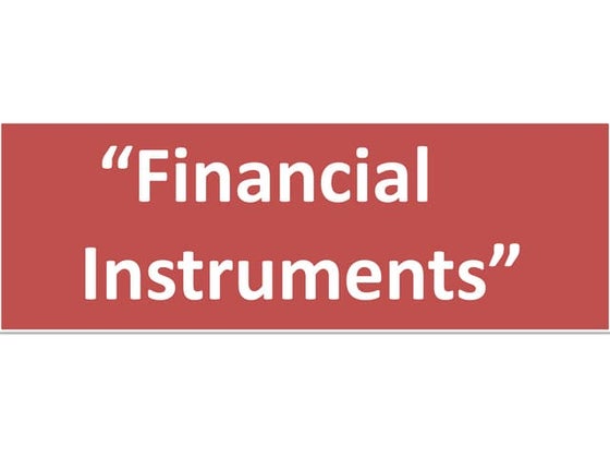 Financial Instruments | PPT