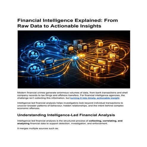 Financial Intelligence Explained: From Raw Data to Actionable Insights ...