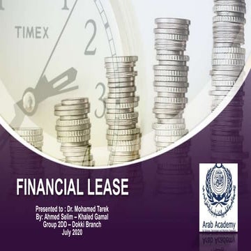 Financial leasing | PPTX