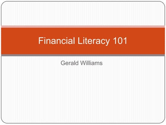 Financial Literacy | PPT
