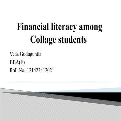 Financial literacy among Collage students.pptx
