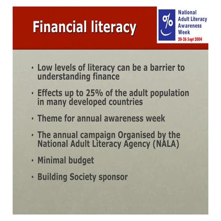Campaign to boost financial literacy | PDF