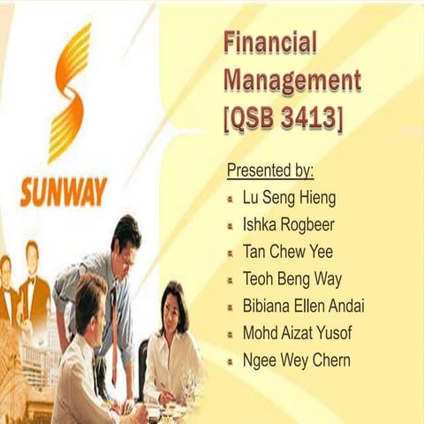 Financial management Group assignment | PDF