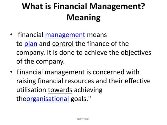 Financial management | PPT