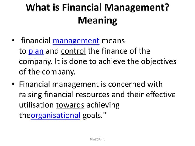 OBJECTIVES OF FINANCIAL MANAGEMENT | PPT