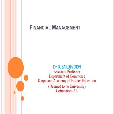 Financial management | PPT