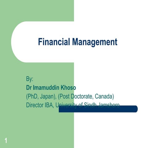 Financial Management Chapter# 1 MBA .ppt