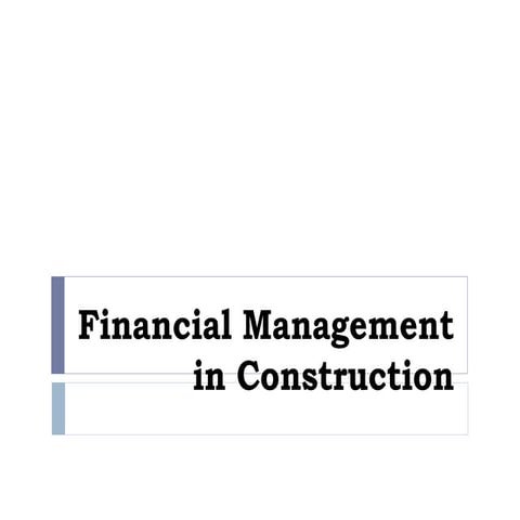 Financial Management in Construction 5.pptx | Stocks and Bonds ...