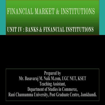 Financial market and institutions | PPTX