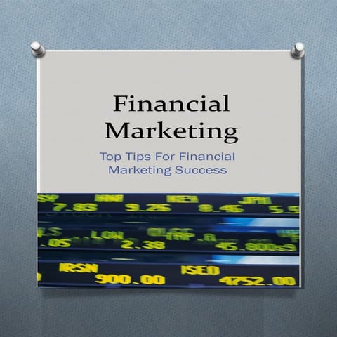 Financial marketing | PPT