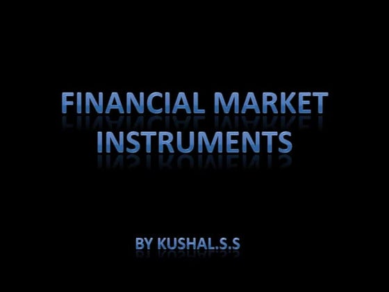 Financial Instruments | PPTX
