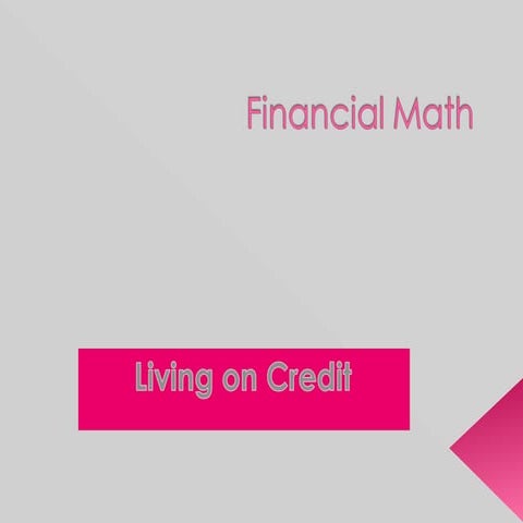 Financial Math Power Pt | PPT