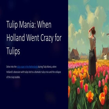 Tulip Mania: When Holland Went Crazy for Tulips | PDF