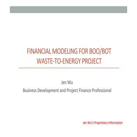 Financial model for wte project v3 english | PDF
