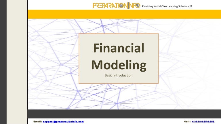 Financial modeling basic introduction