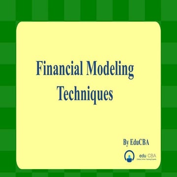 Financial modeling techniques | PDF