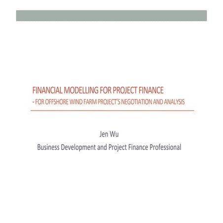 Financial modelling for offshore wind farm project v3 english | PDF
