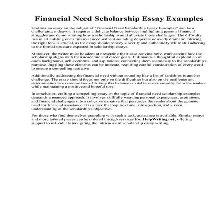 Financial Need Scholarship Essay Examples.pdf