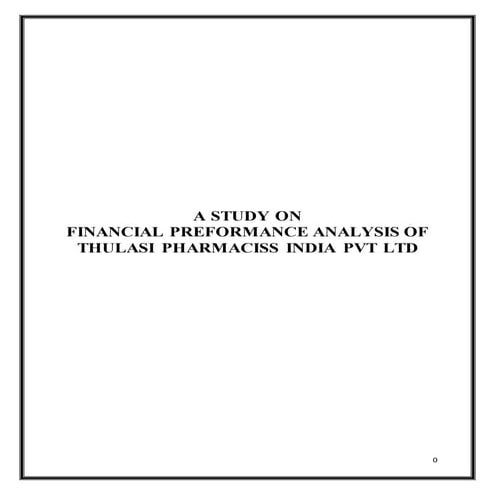 Financial performance analysis | DOCX
