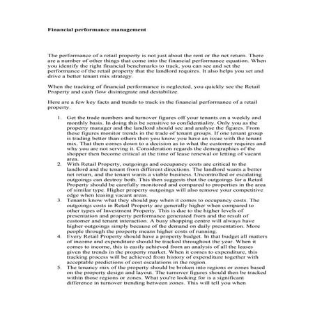 Financial performance management | PDF