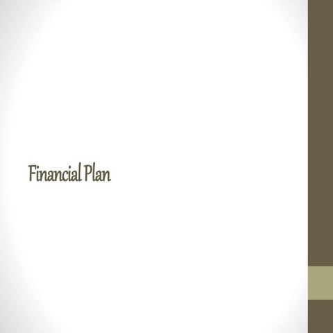 Financial plan | PPTX