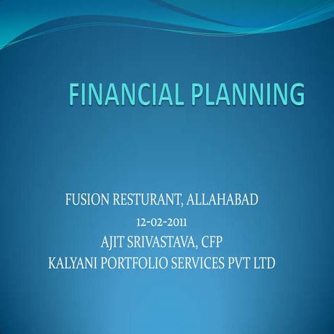 Financial planning | PPT