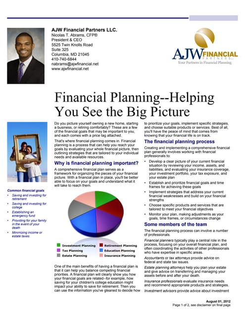 Financial Planning Information financial-planning-information