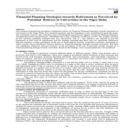 Successful Financial Planning for Retirement | PPTX