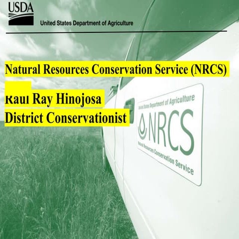 Usda Natural Resources Conservation Service Services Pdf