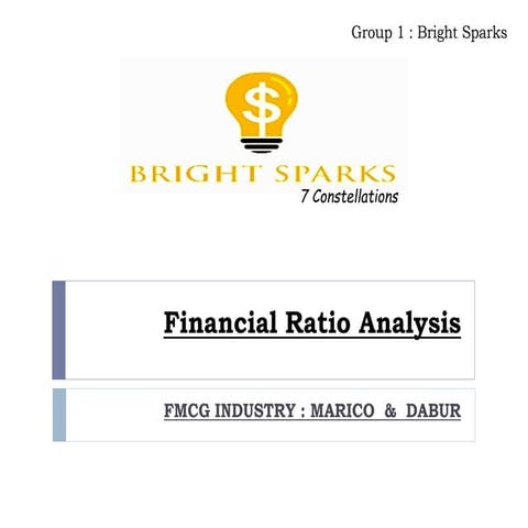 Financial ratio analysis of marico & dabur | PPTX