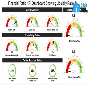 Financial Ratio KPI Dashboard Showing Liquidity Ratio And Profitability Ratio | PDF