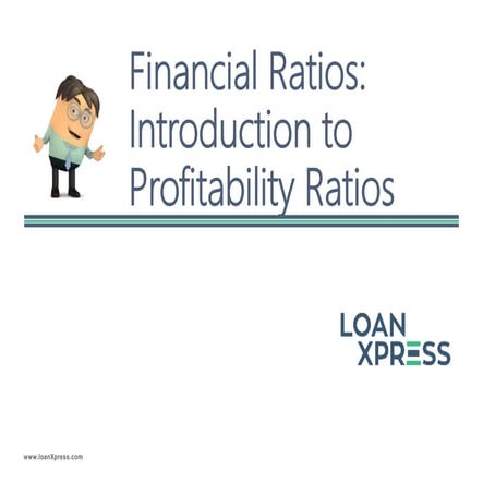 Financial Ratios - Introduction to Profitability Ratios | PPTX