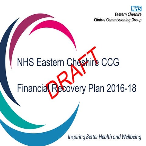 Financial recovery plan for NHS Eastern Cheshire CCG | PDF