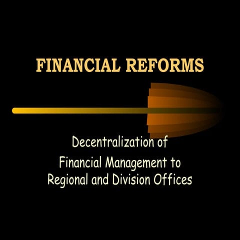 Financial Reforms in Department of Education (DepED) | PPT