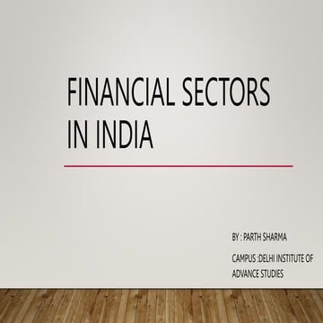 Financial Sectors in India.pptx
