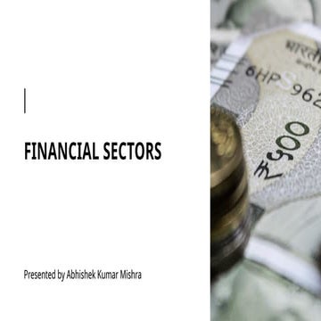 Financial Sectors in India – A Comprehensive Overview.pptx
