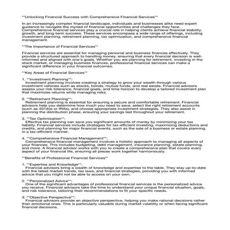 Consultancy Profile | PDF