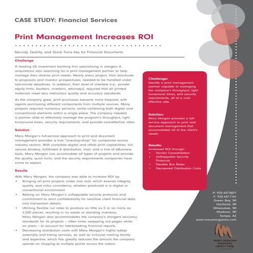 Financial Services Case Study Mm | PDF