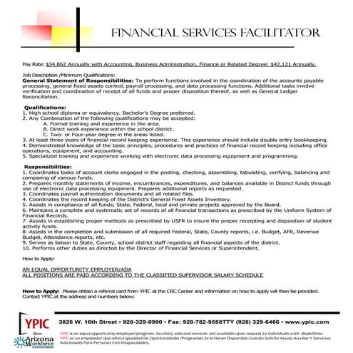 ESC Coordinator Job Description and Specifications | ODT