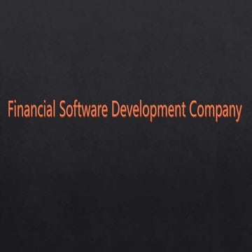 Top 6 Financial Software Development Trends for 2021 | PPT
