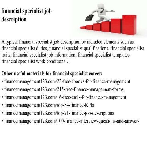 Financial specialist job description | PPTX
