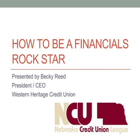 How to be a Financials Rock Star | PPTX