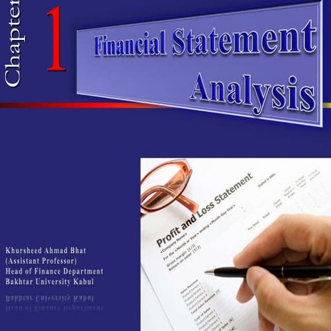 Financial statement analysis | PPTX