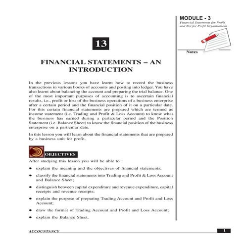 Financial statements an introduction | PDF | Stocks and Bonds ...