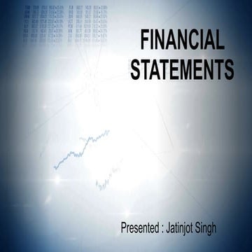 Financial statements MBA | PPTX