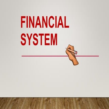 Financial system | PPTX