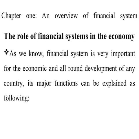 Financial Institution;2; financial system | PPT